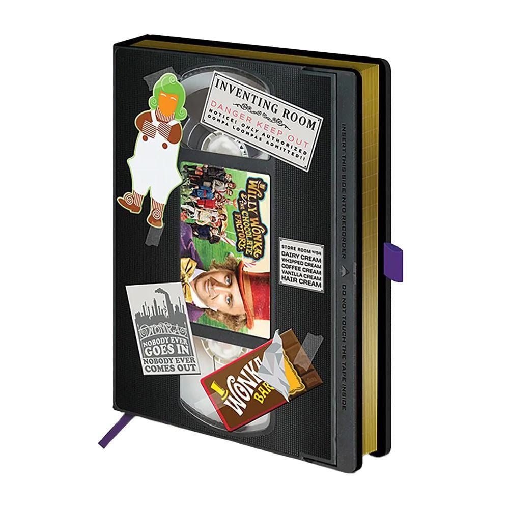 Willy Wonka & The Chocolate Factory VHS Style A5 Premium Notebook ...