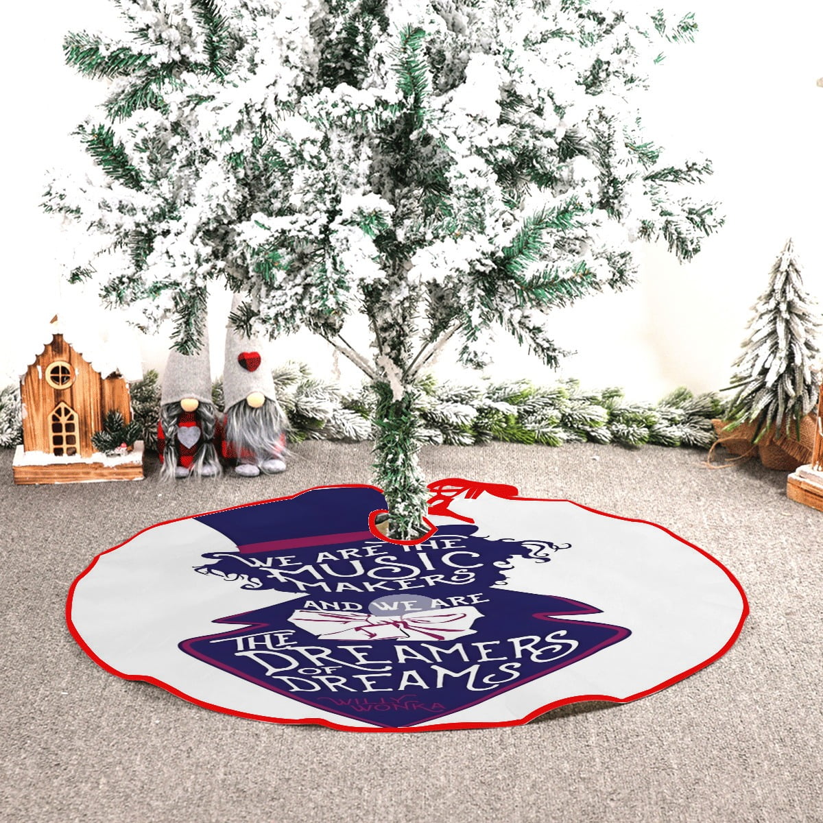 Willy Wonka Themed Christmas Tree Skirt 48inch Premium Collectible ...
