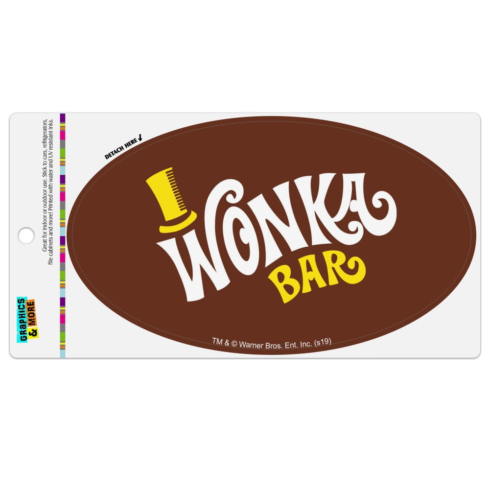 Willy Wonka and the Chocolate Factory Wonka Bar Logo Automotive Car ...