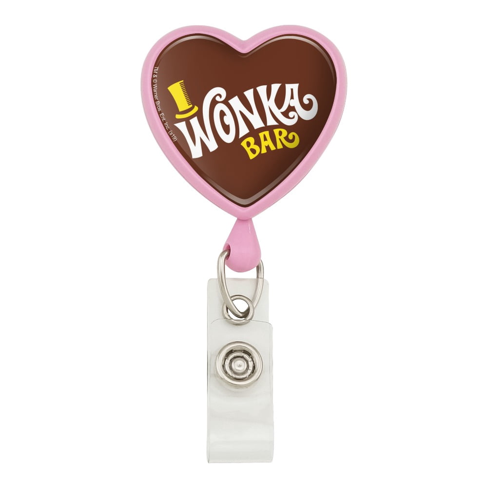 Willy Wonka and the Chocolate Factory Wonka Bar Logo Heart Lanyard ...