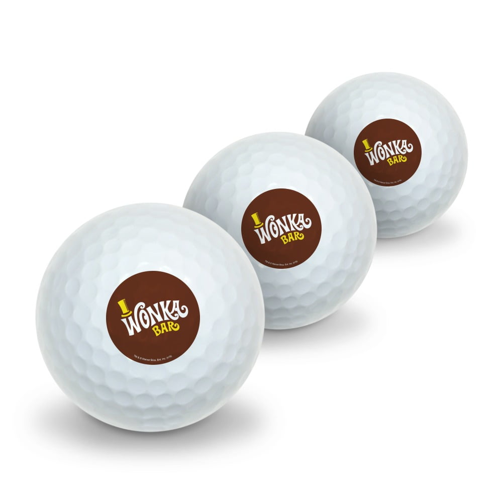 Willy Wonka and the Chocolate Factory Wonka Bar Logo Novelty Golf Balls ...