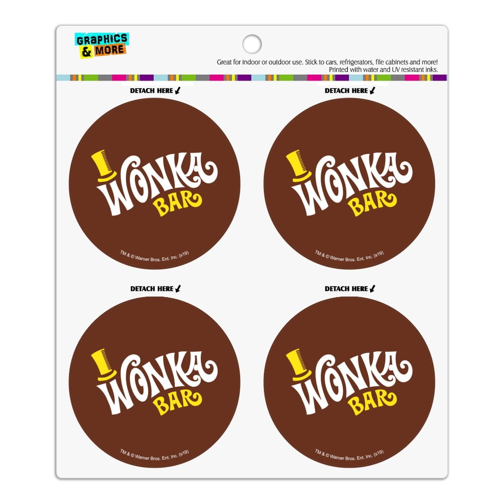 Willy Wonka and the Chocolate Factory Wonka Bar Logo Refrigerator ...