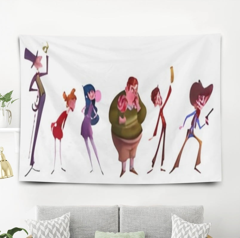 Willy Wonka pattern wall hanging 50*60 inches high-quality peach skin ...