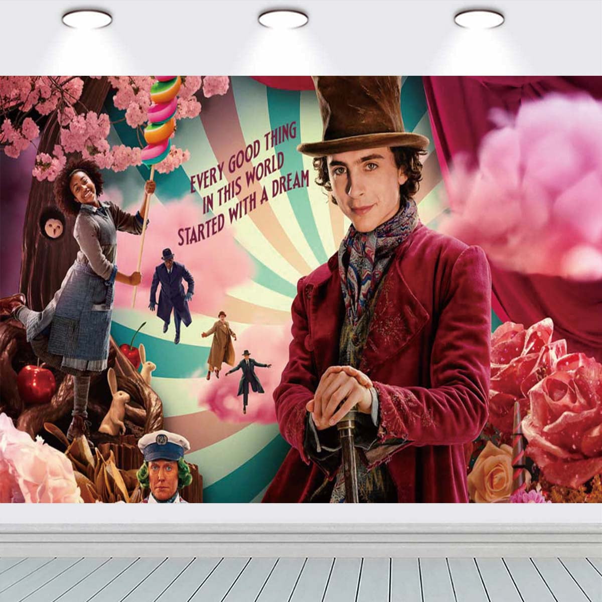 Willy Wonka school Backdrop Background Banner Birthday Party Supplies ...