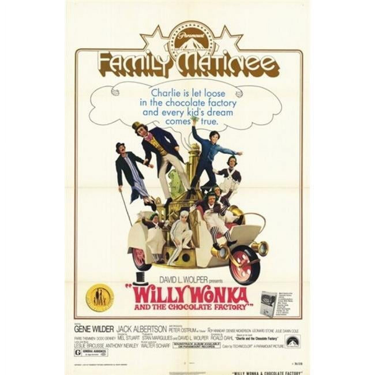 Willy Wonka & the Chocolate Factory Movie Poster - 11 x 17 in ...