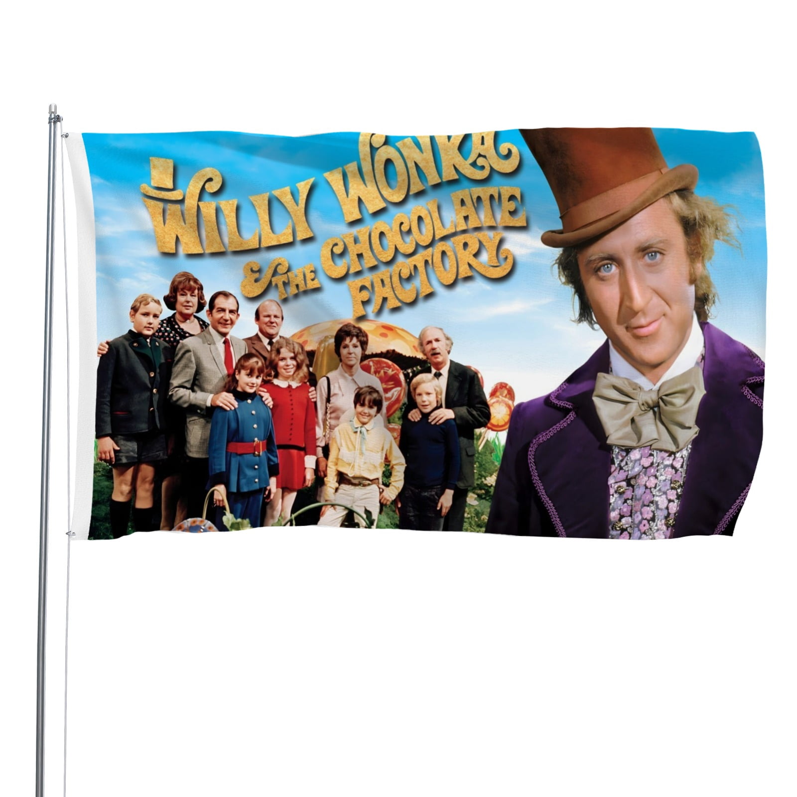 Willy Wonka-themed Printed Flag Perfect gift for fans, friends, and ...