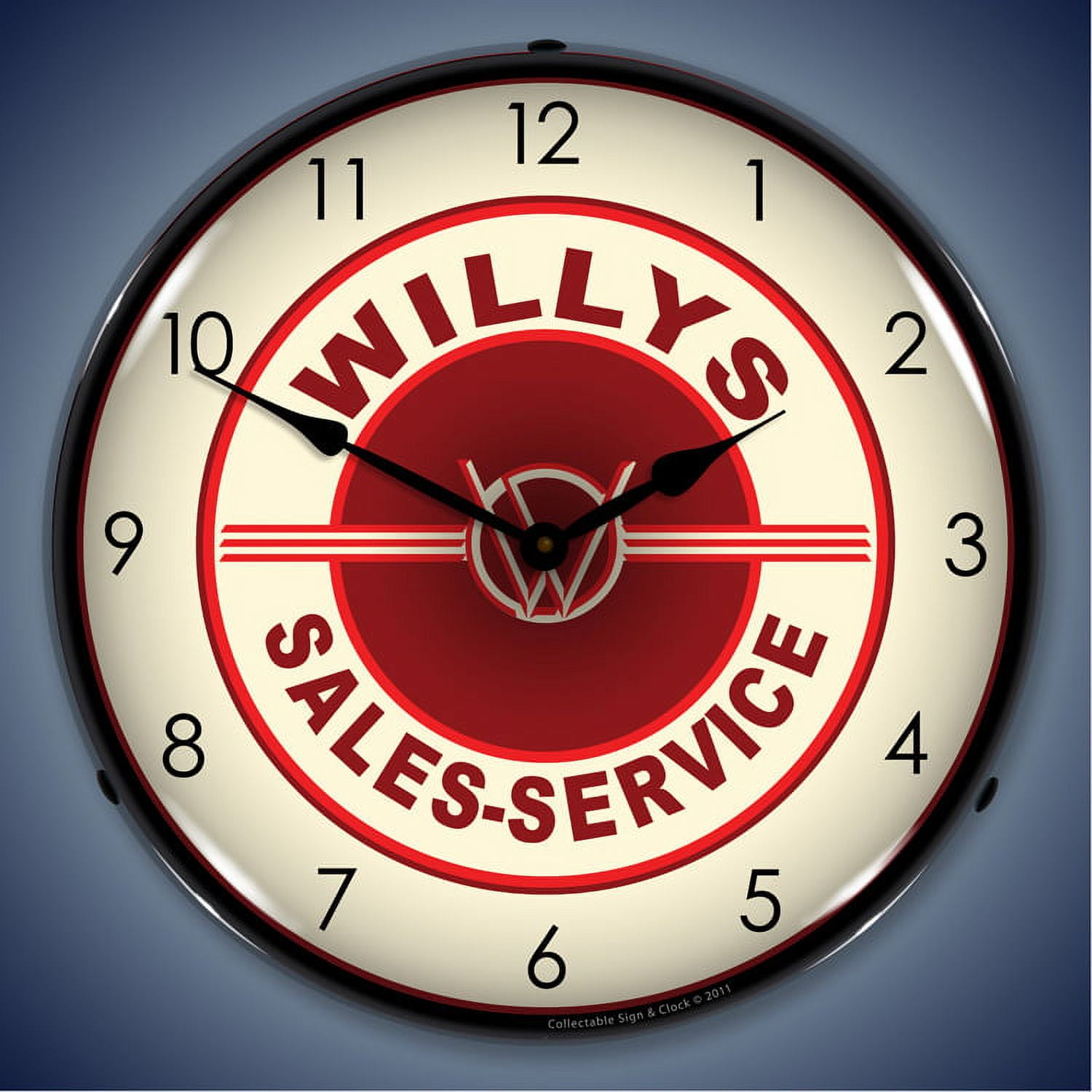 Willys Sales and Service Wall Clock, Lighted - Walmart.com