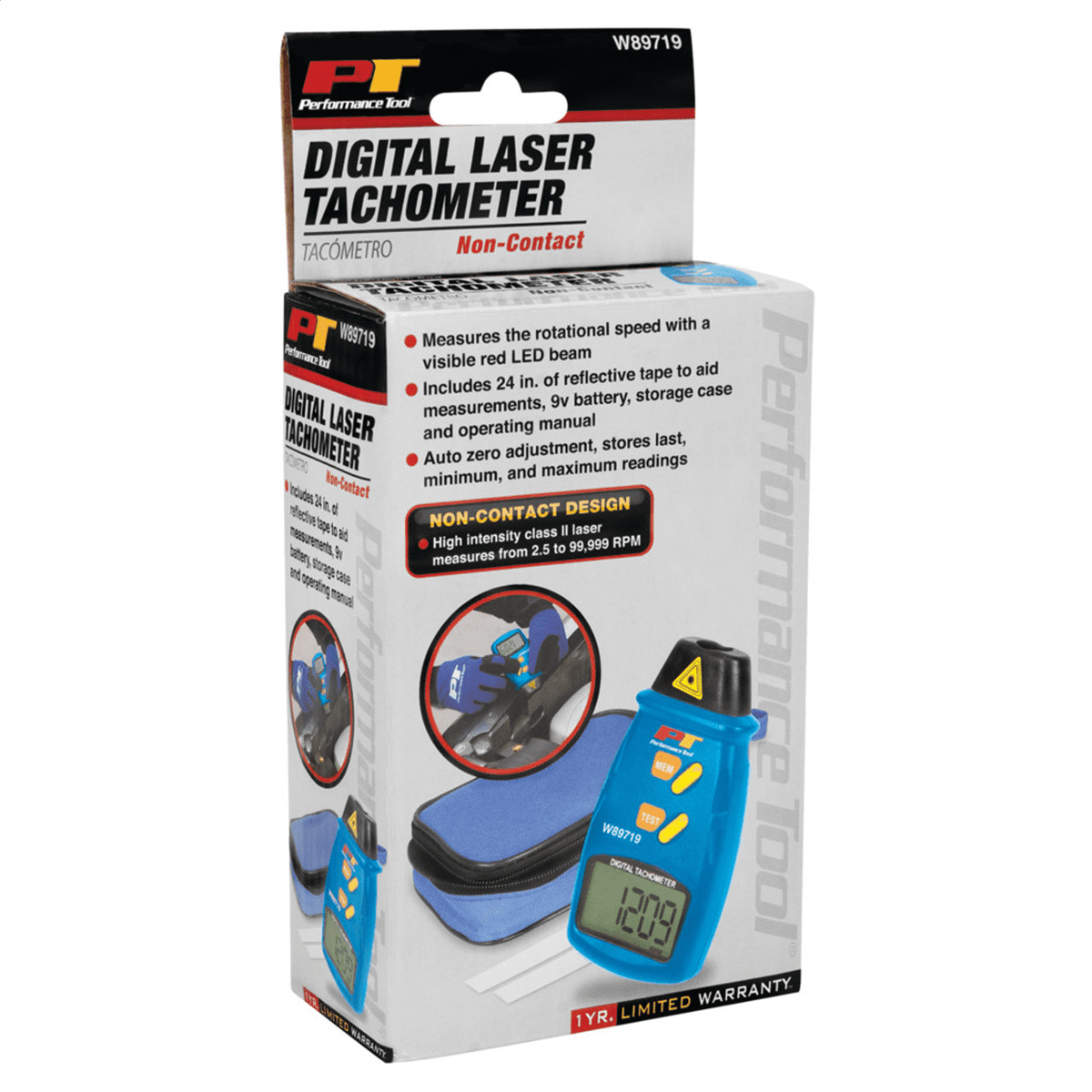Wilmar Corp. / Performance Tool Digital Laser Tachometer - Walmart.com