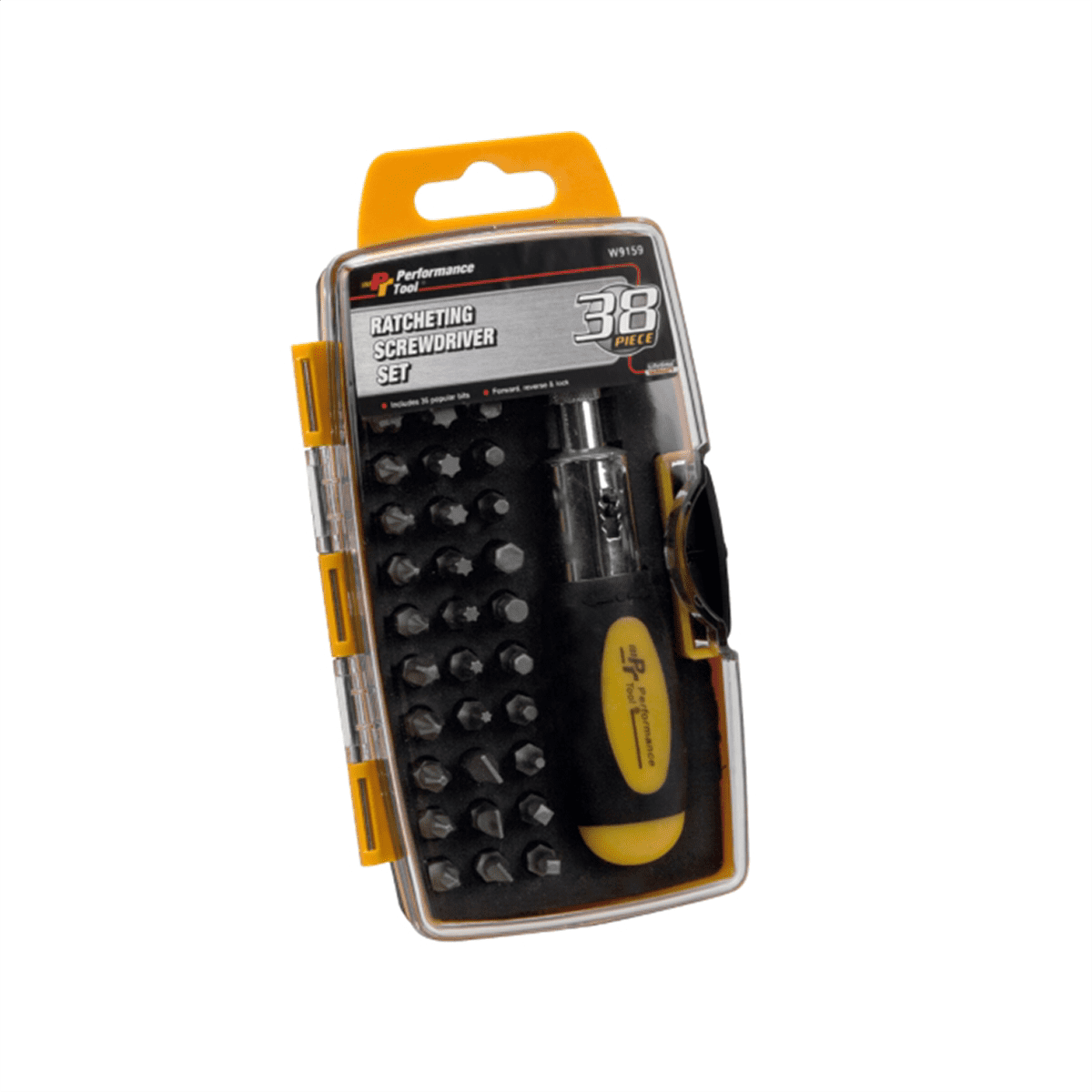 Wilmar Corp. / Performance Tool Ratcheting Screwdriver Set, 38-Piece ...