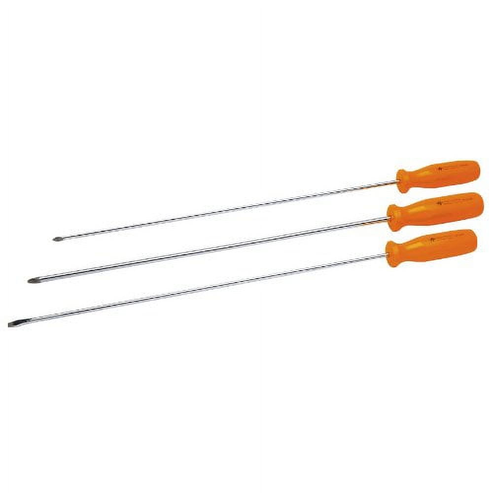 Wilmar Performance Tool W924 Long Shaft Screwdriver Set, 3-Piece ...