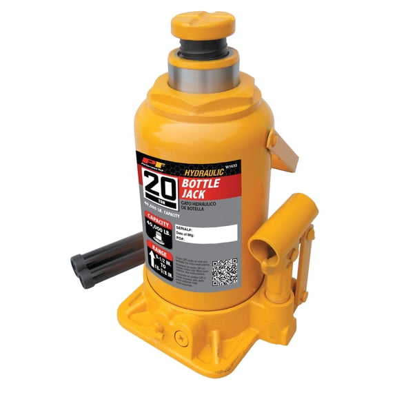 Performance Tool W1632 12 Ton (24,000 lbs.) Heavy Duty Hydraulic Bottle ...