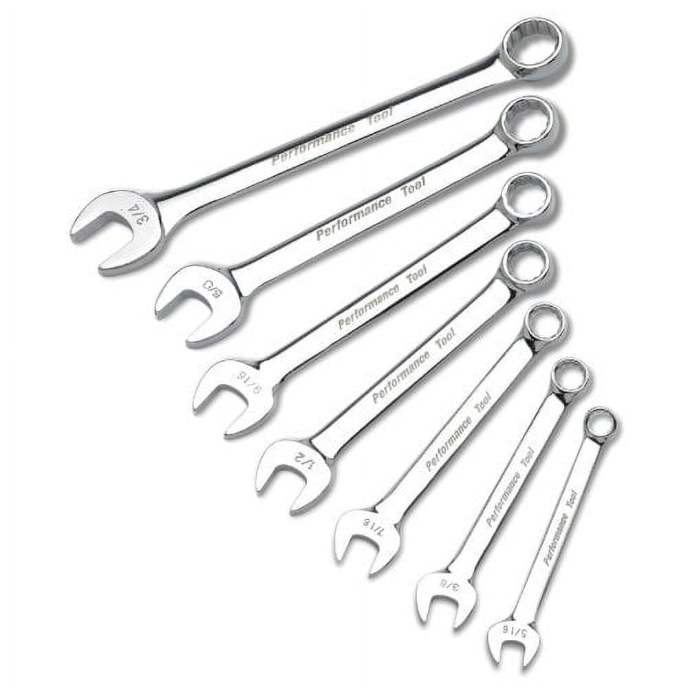 Performance Tool W30200 7-Piece SAE Combination Wrench Set - Walmart.com