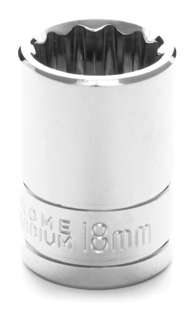 Wilmar W32818 1/2" Drive 12-Point Socket, 18mm - Walmart.com