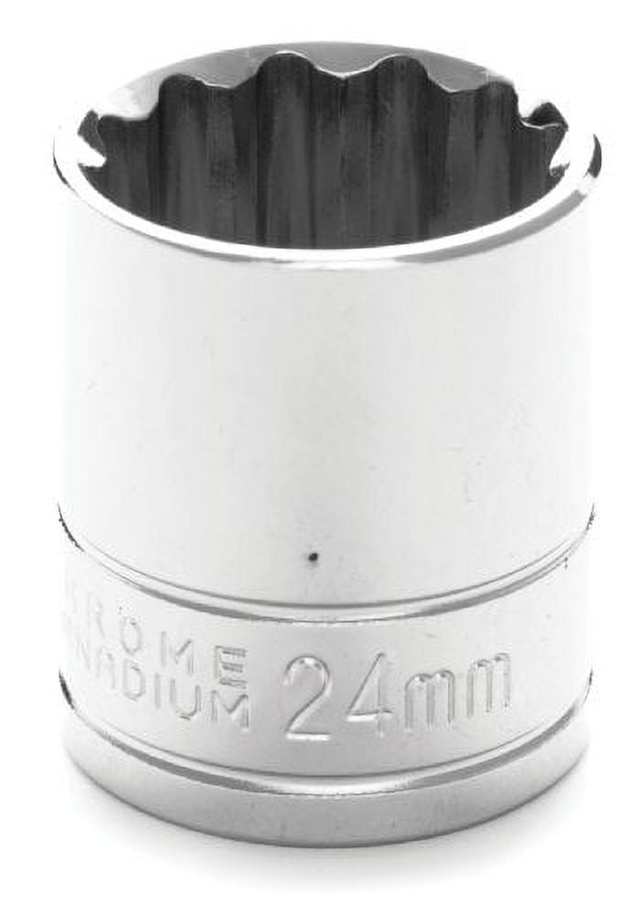 Wilmar W32824 1/2" Drive 12-Point Socket, 24mm - Walmart.com