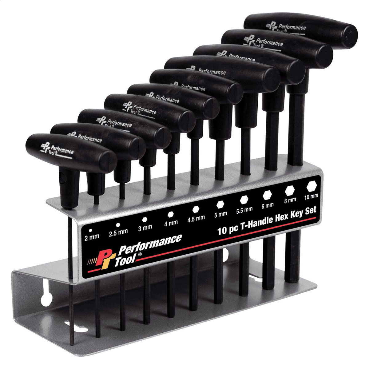Wilmar W80275 10 Piece Metric T-Handle Hex Key Set - Walmart.com