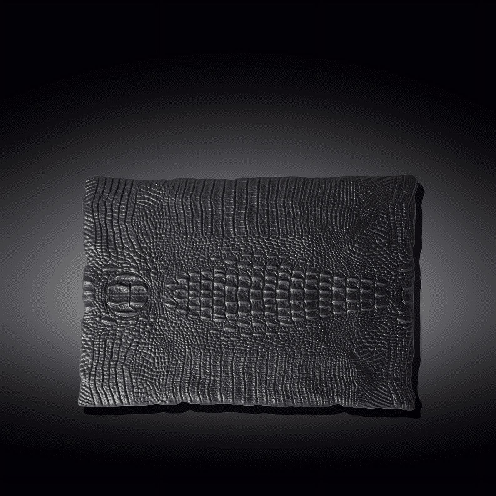 Wilmax Black Porcelain Slate look Rectangular Serving Dish With ...