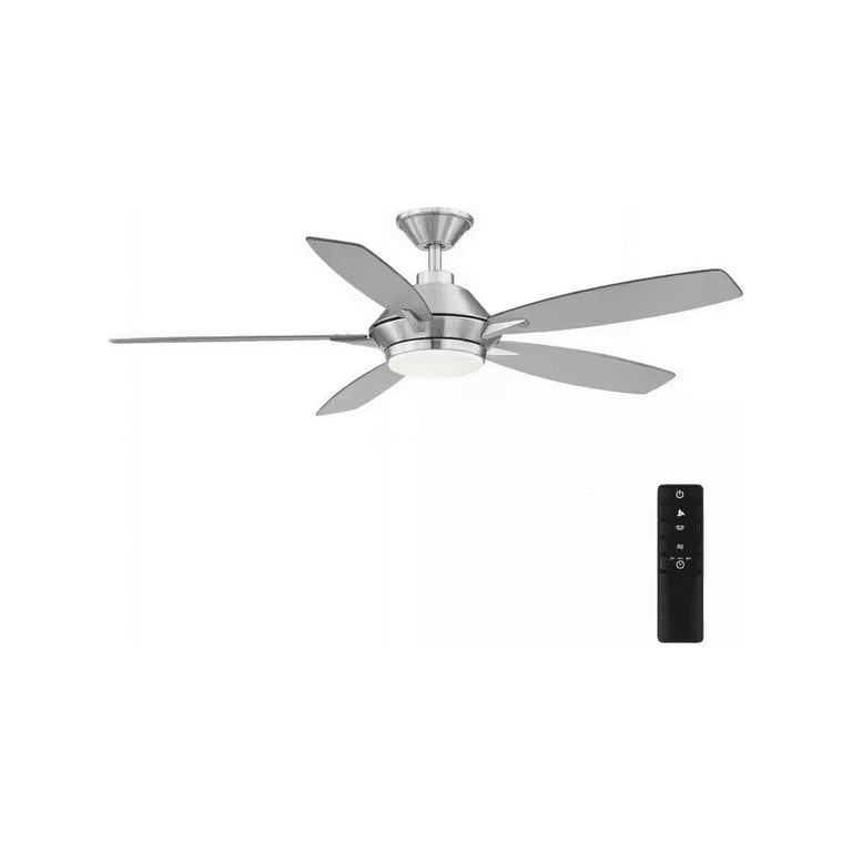 Hugger 52 In Led Brushed Nickel Ceiling Fan | Shelly Lighting