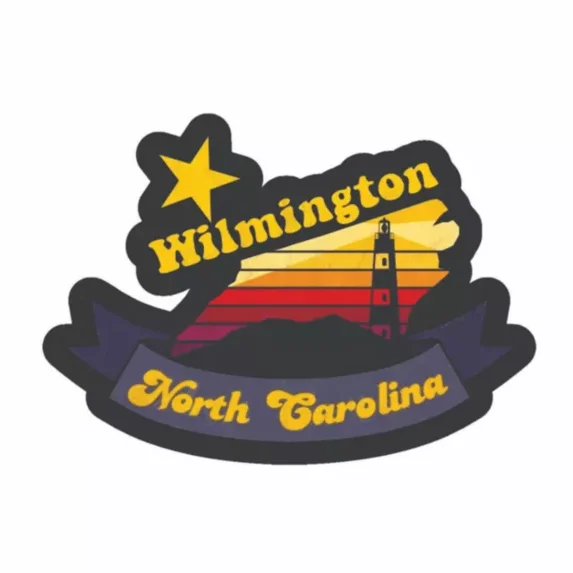 Wilmington North Carolina Sticker Phone Decal Water Bottle Stickers Car ...