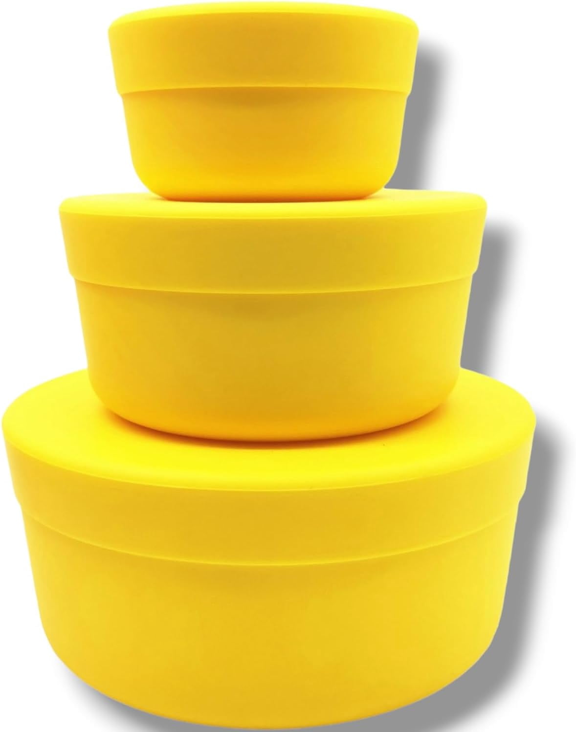 Wilmington Steelwares Silicone Food Storage Containers With Lids (Amber ...
