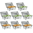 Wilprep 8Pack Full Size Buffet Large 9L/9.5QT Chafer Chafing Dish Sets ...