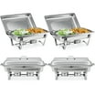 Wilprep 6 Pack Chafing Dish Buffet Set, 5QT Stainless Steel Catering ...