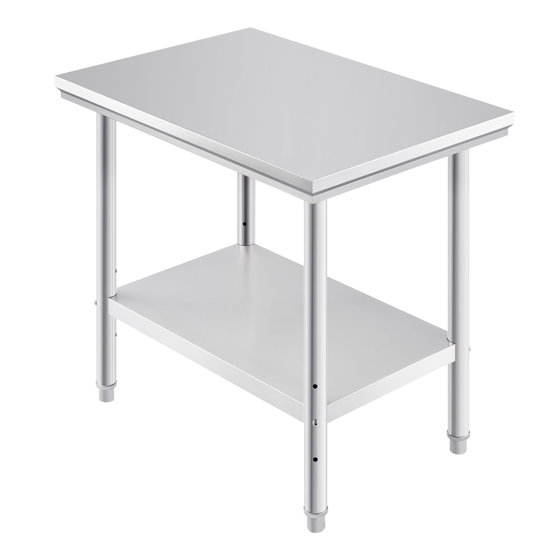 Wilprep Commercial Stainless Steel Kitchen Table w Adjustable Shelf ...
