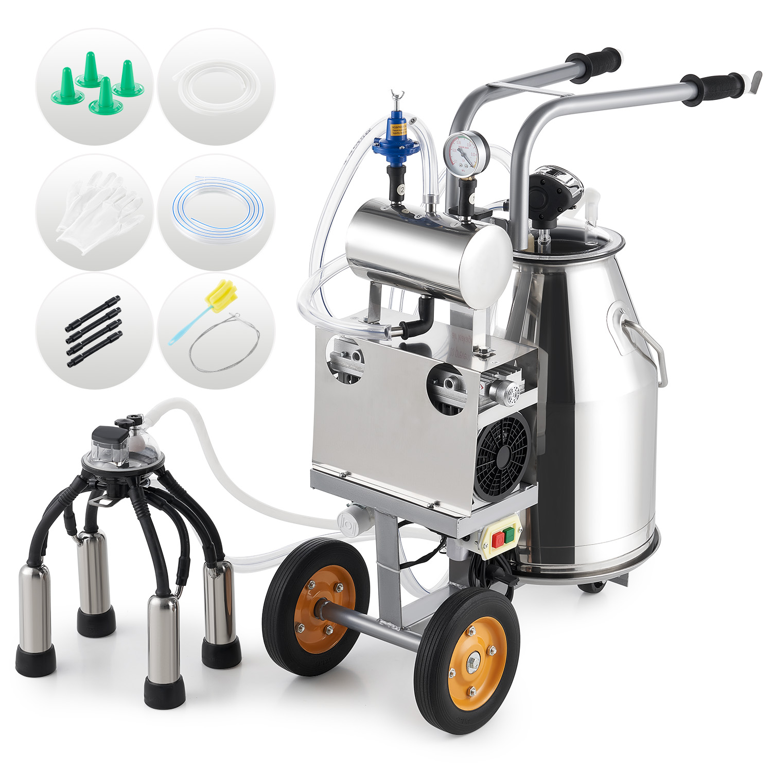 Preenex Electric Milking Machine Cow Milking Equipment 25L 304 ...