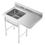 Wilprep Stainless Steel Sink, Commercial Kitchen Workstation, Utility ...