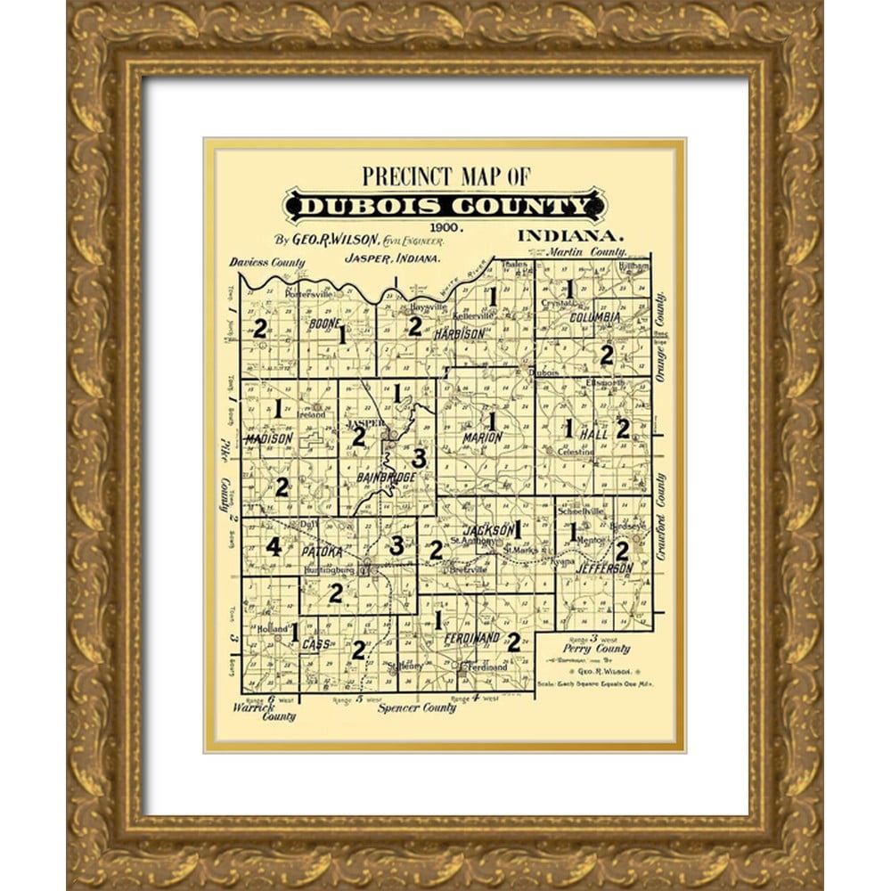 Wilson 26x32 Gold Ornate Wood Framed with Double Matting Museum Art ...