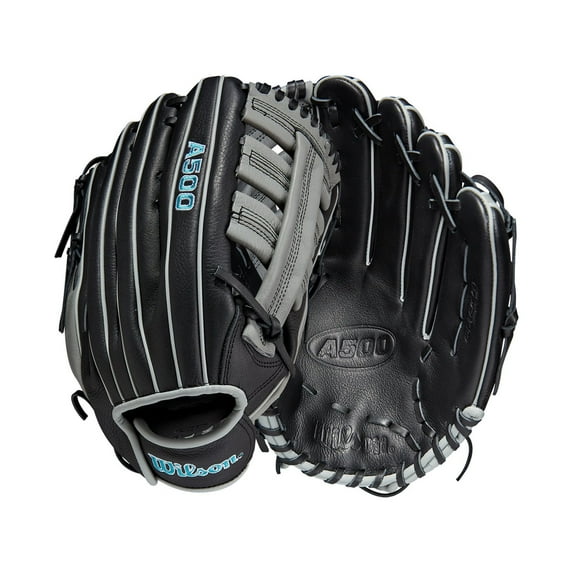 Wilson A500 12.5" Black/Grey/Tropical Blue Right Hand Throw Baseball ...