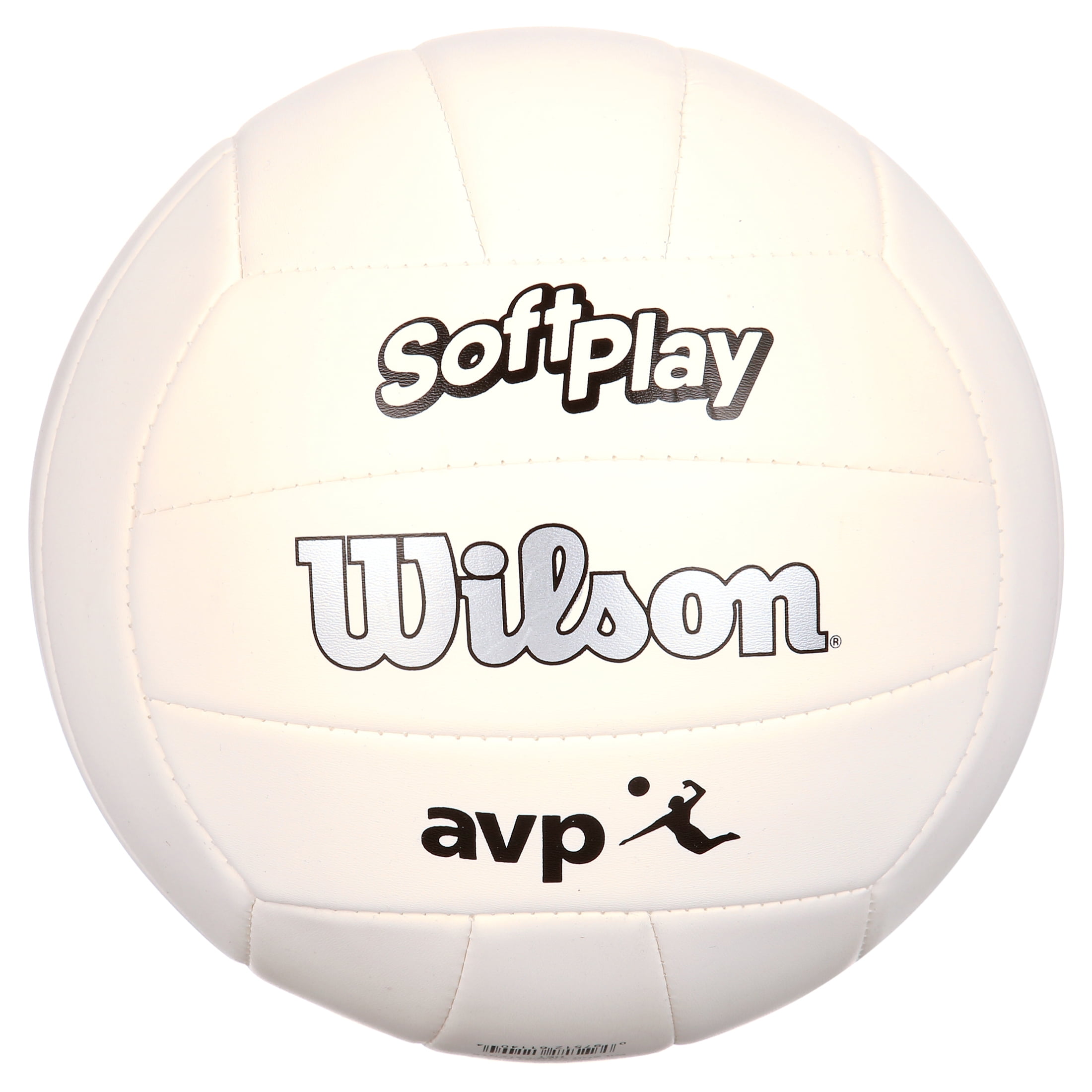 Wilson AVP Official Size Soft Play Volleyball - White, Leather Outdoor ...