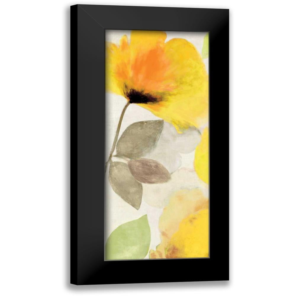 Wilson, Aimee 10x18 Black Modern Framed Museum Art Print Titled - Happy Florals I - Mini ...