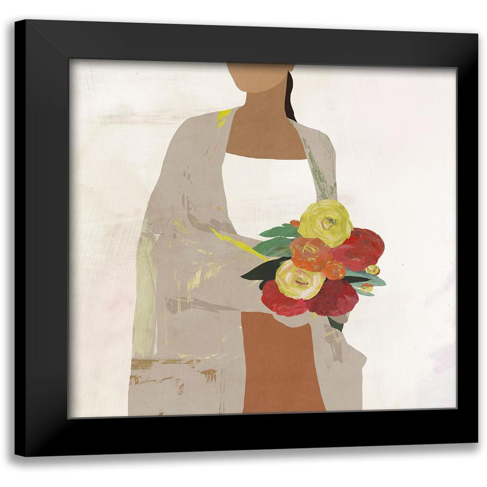 Wilson, Aimee 12x12 Black Modern Framed Museum Art Print Titled - Flowers for You II - Walmart.com