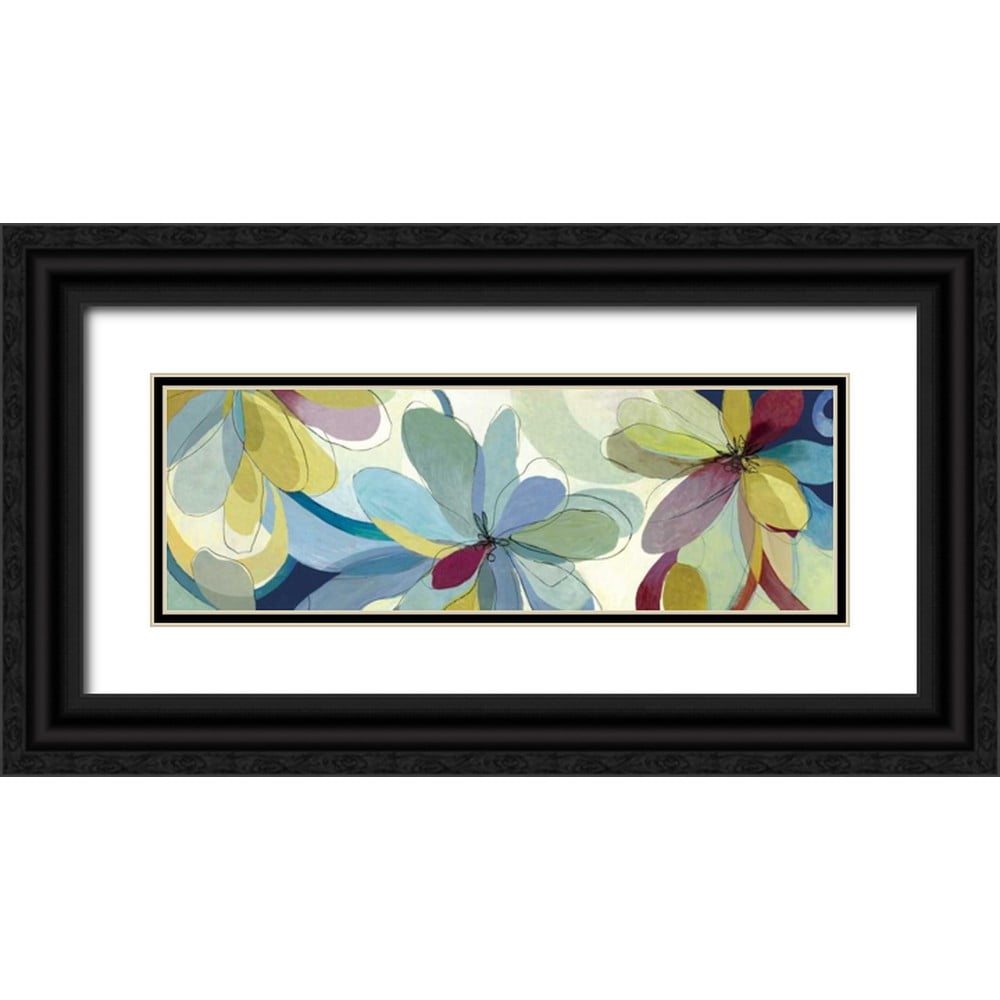 Wilson, Aimee 14x7 Black Ornate Wood Framed with Double Matting Museum ...