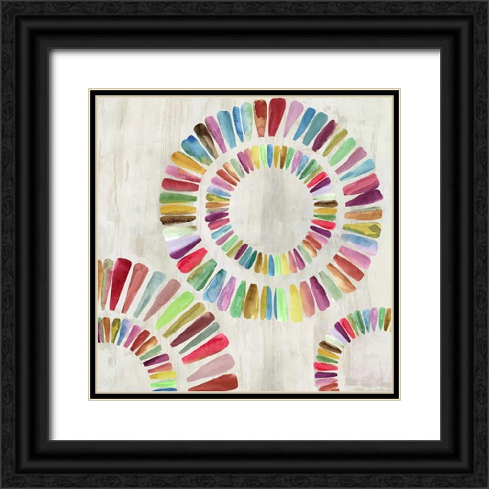 Wilson, Aimee 15x15 Black Ornate Wood Framed with Double Matting Museum ...