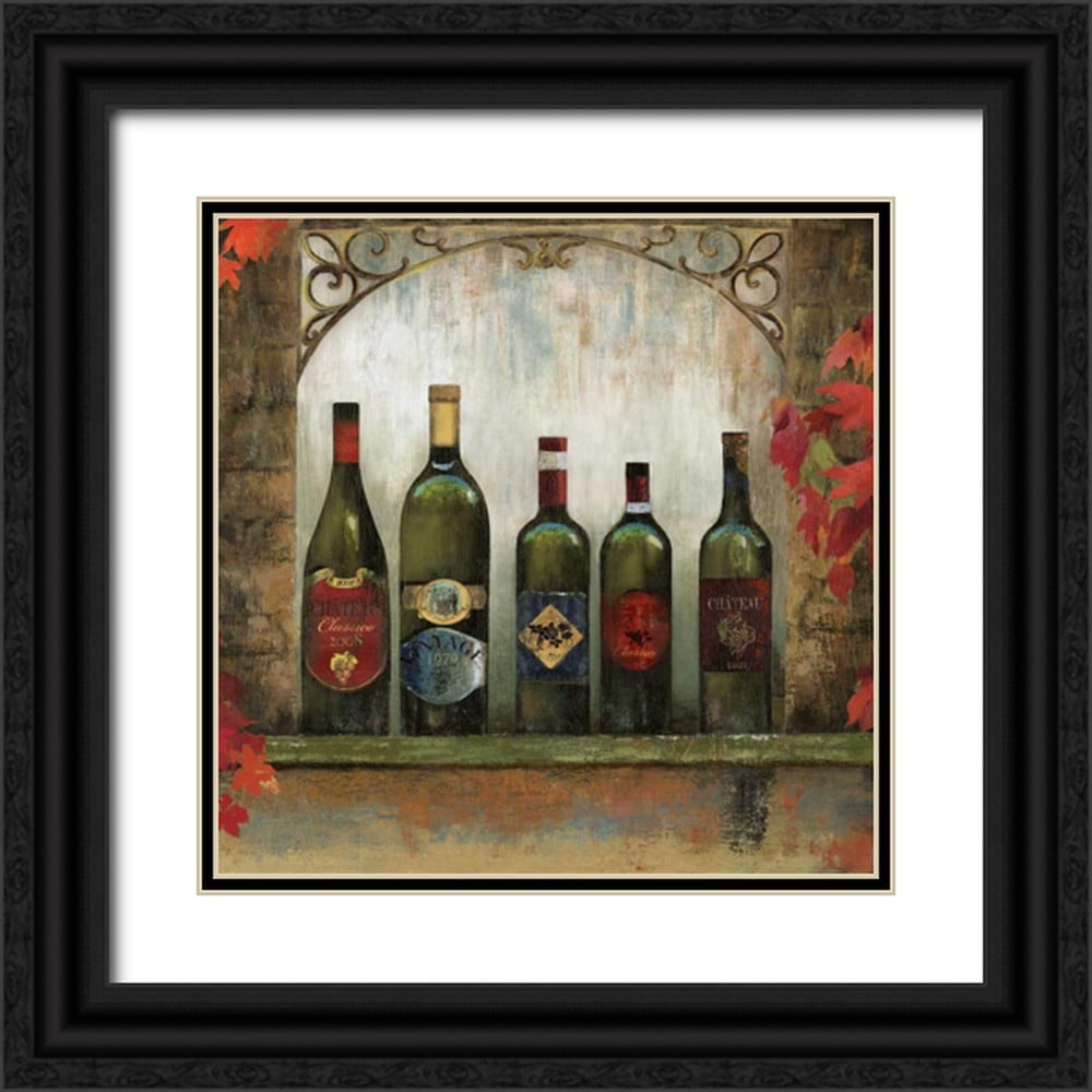 Wilson, Aimee 15x15 Black Ornate Wood Framed with Double Matting Museum ...