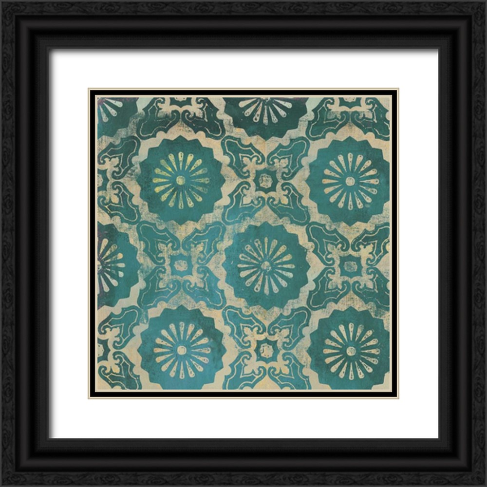 Wilson, Aimee 15x15 Black Ornate Wood Framed with Double Matting Museum ...
