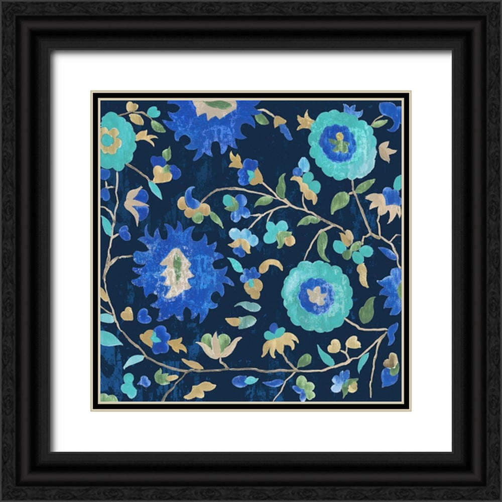 Wilson, Aimee 15x15 Black Ornate Wood Framed with Double Matting Museum ...