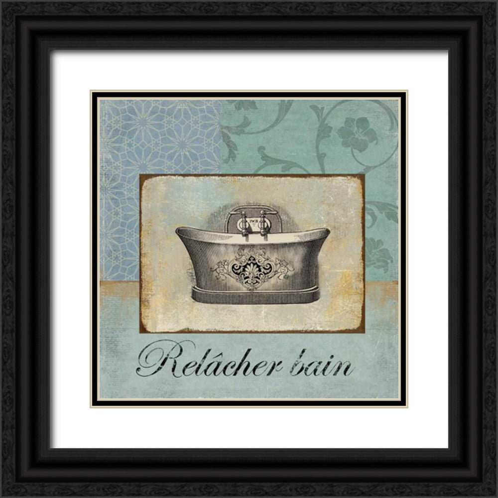 Wilson, Aimee 15x15 Black Ornate Wood Framed with Double Matting Museum ...