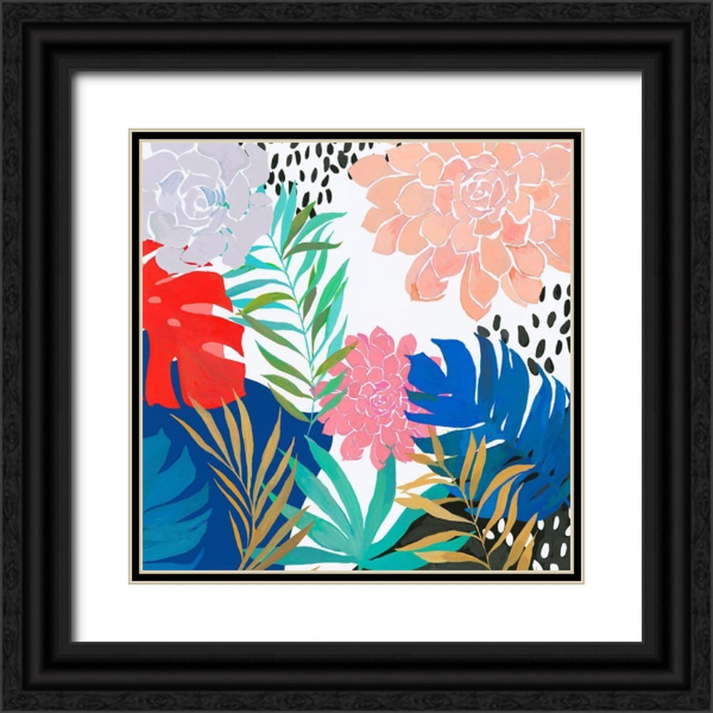 Wilson, Aimee 15x15 Black Ornate Wood Framed with Double Matting Museum ...