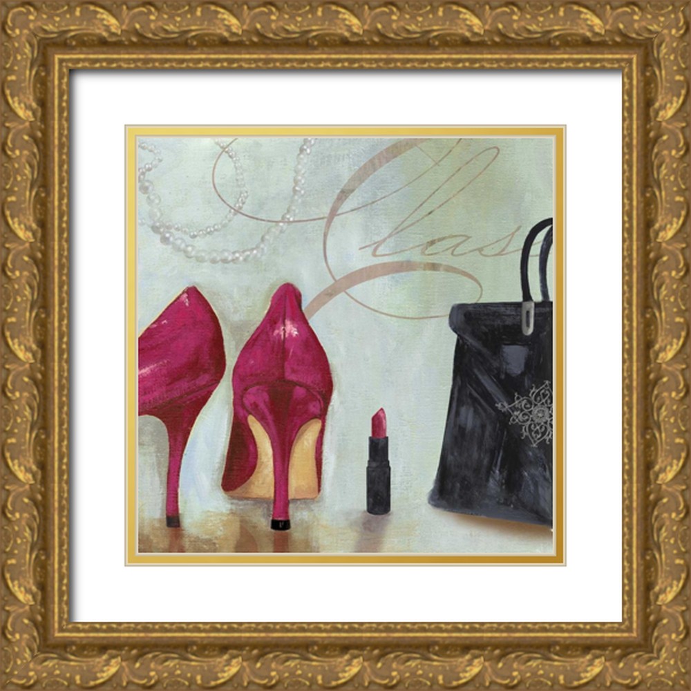 Wilson, Aimee 15x15 Gold Ornate Wood Framed with Double Matting Museum ...
