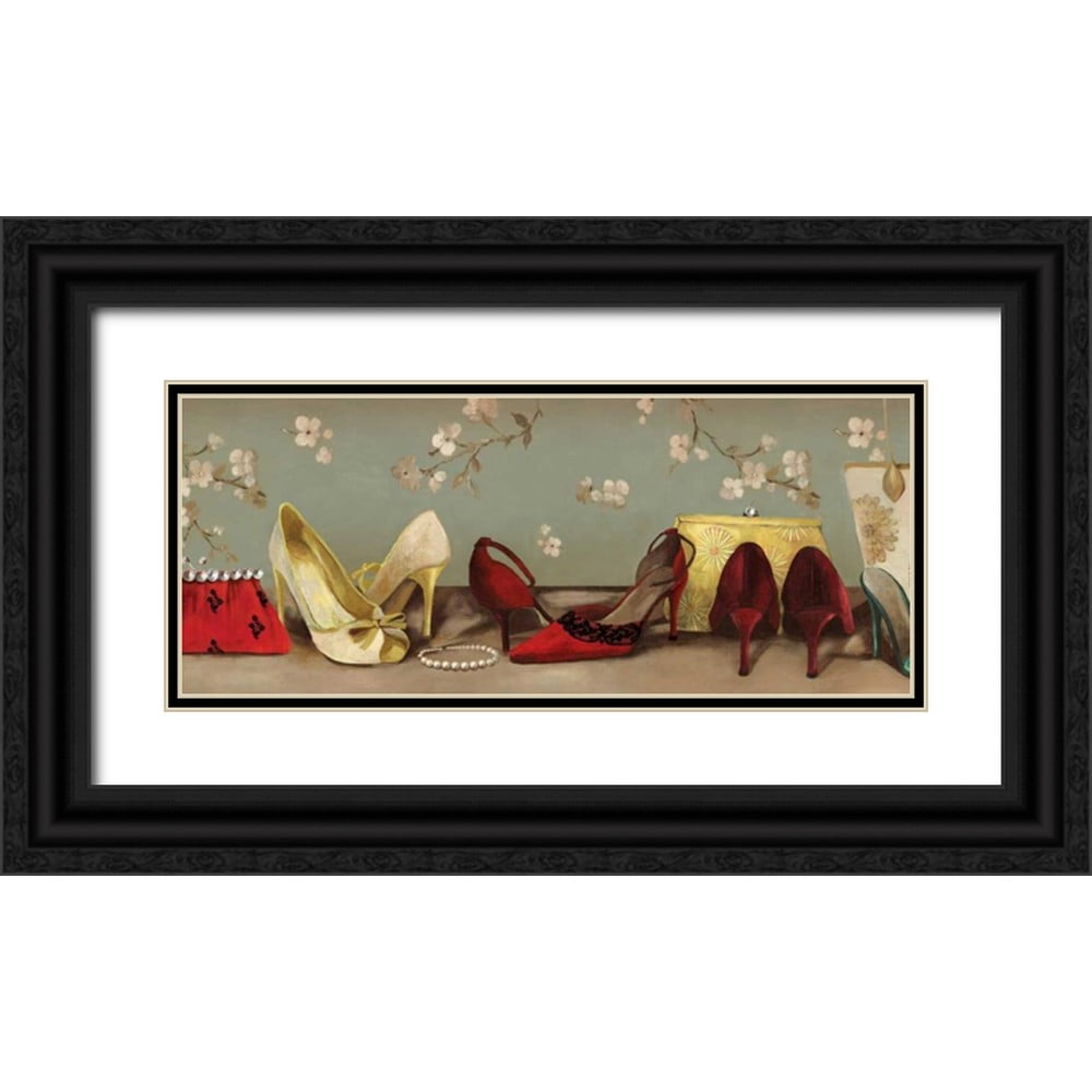 Wilson, Aimee 32x15 Black Ornate Wood Framed with Double Matting Museum Art Print Titled - Shoe ...