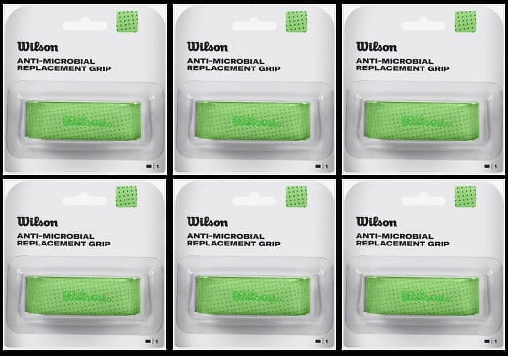 Wilson Anti-Microbial Replacement Grip - Box of 6 (Green) - Walmart.com
