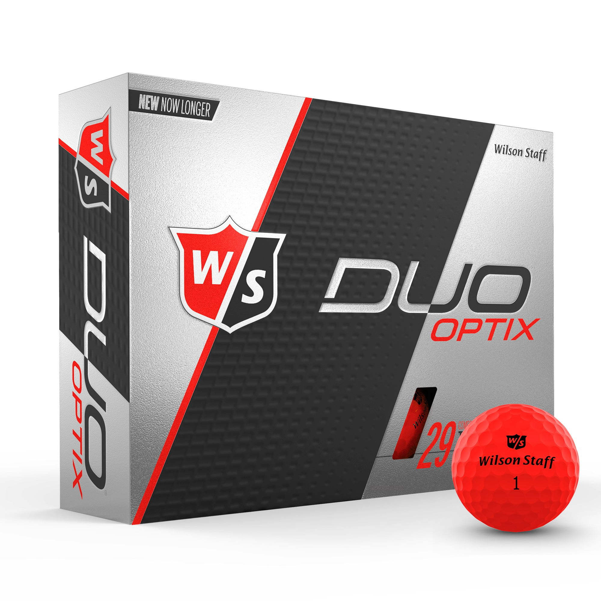 Wilson Duo Optix Golf Balls, Red, 12 Pack - Walmart.com