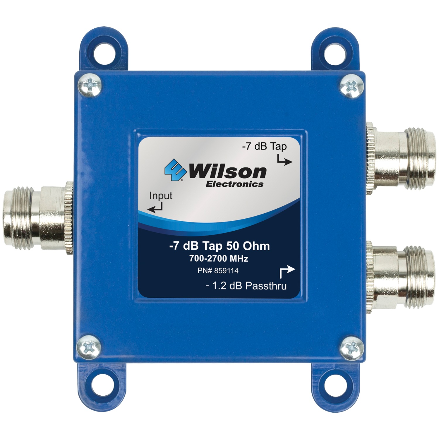 Wilson Electronics 859114 -7dB 2-Way Cellular Signal Tap (50Ω, N-Female ...