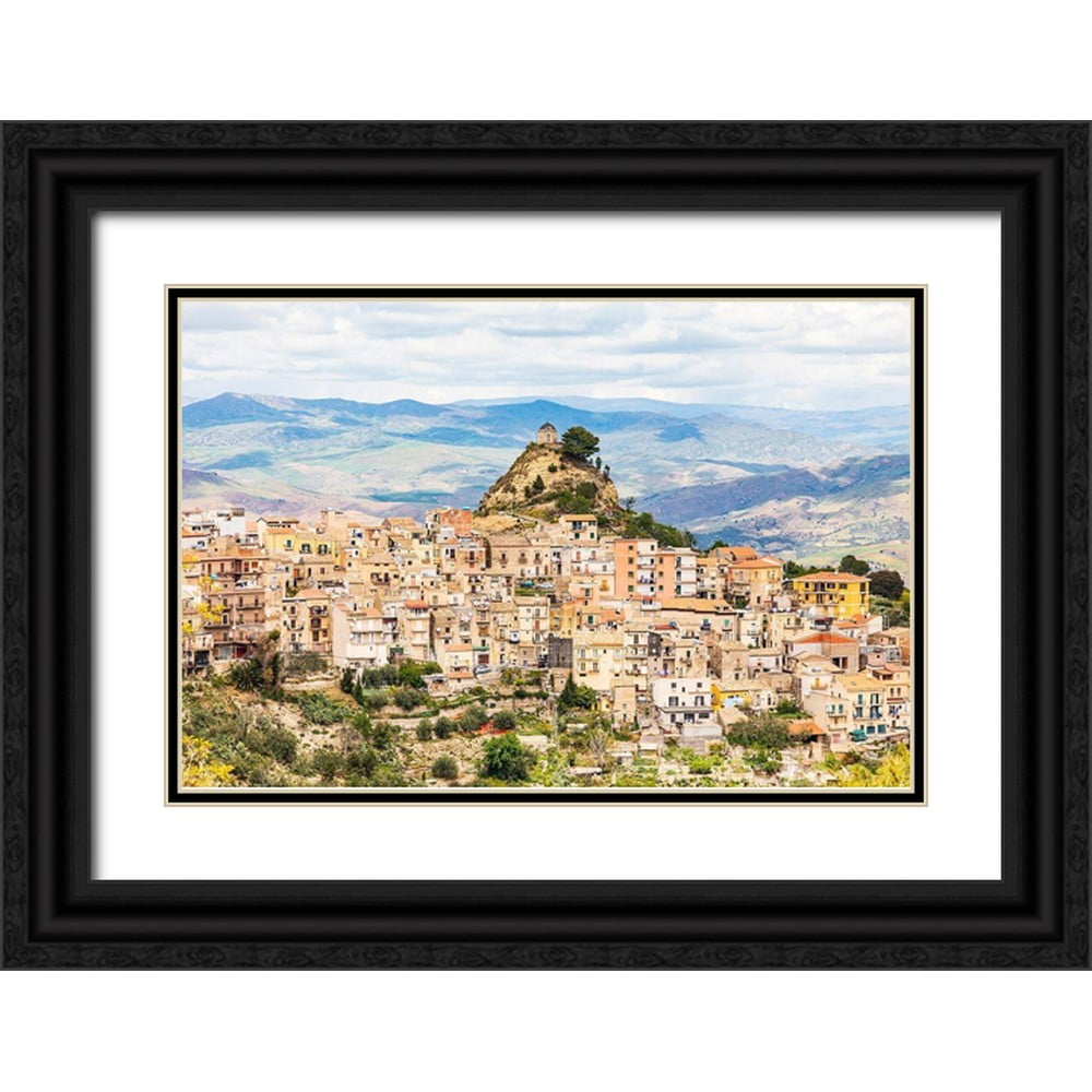 Wilson, Emily 14x11 Black Ornate Wood Framed with Double Matting Museum ...