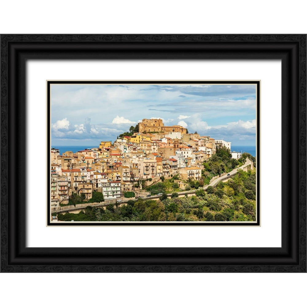 Wilson, Emily 14x11 Black Ornate Wood Framed with Double Matting Museum ...