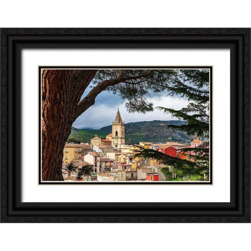 Wilson, Emily 14x11 Black Ornate Wood Framed with Double Matting Museum ...