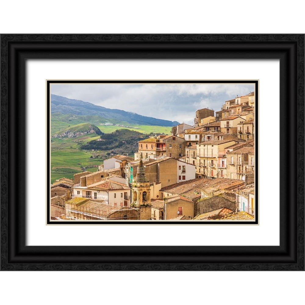 Wilson, Emily 14x11 Black Ornate Wood Framed with Double Matting Museum ...