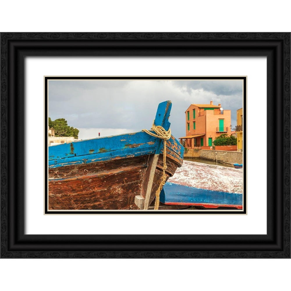 Wilson, Emily 14x11 Black Ornate Wood Framed with Double Matting Museum ...